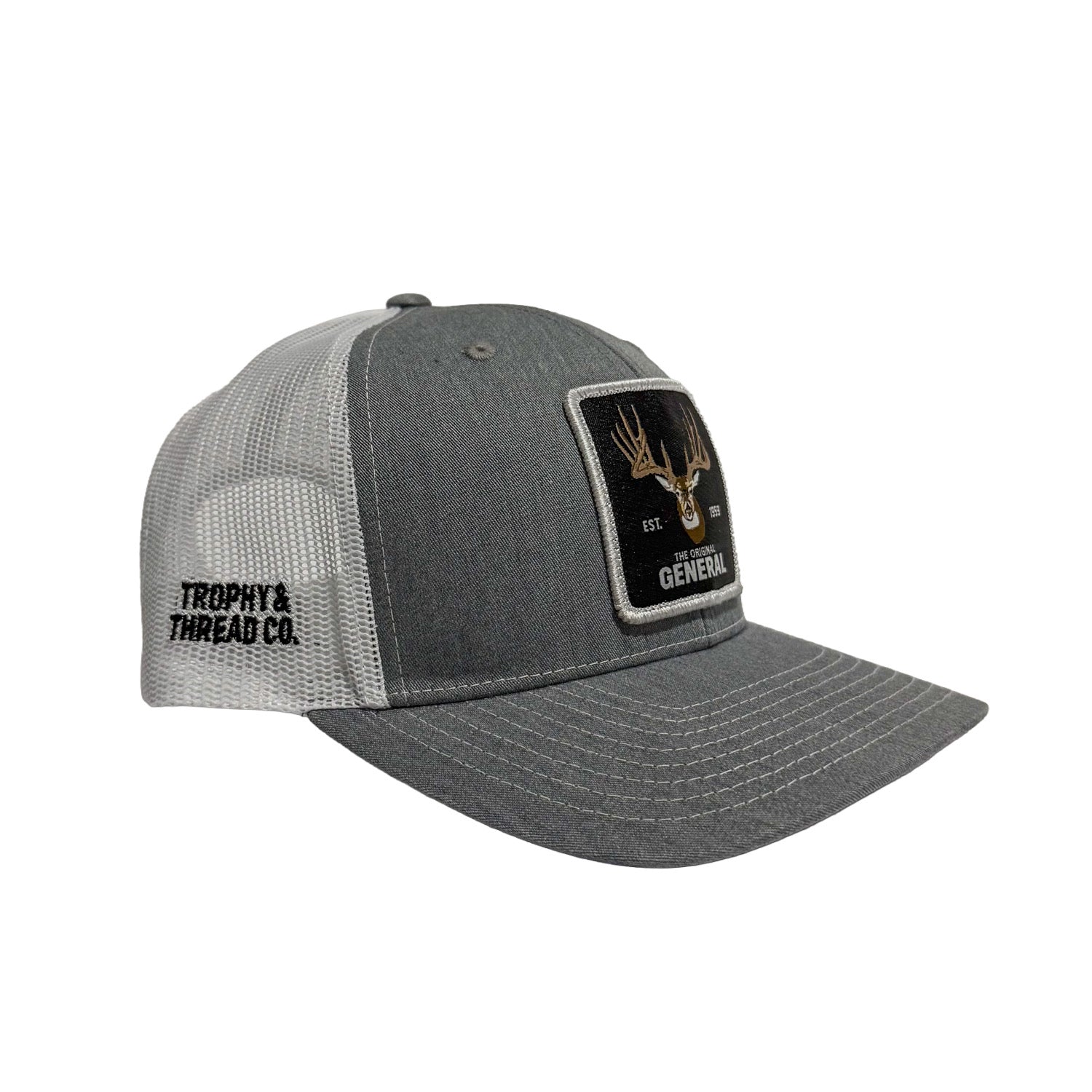 The Original General Hat - Heather Grey/White